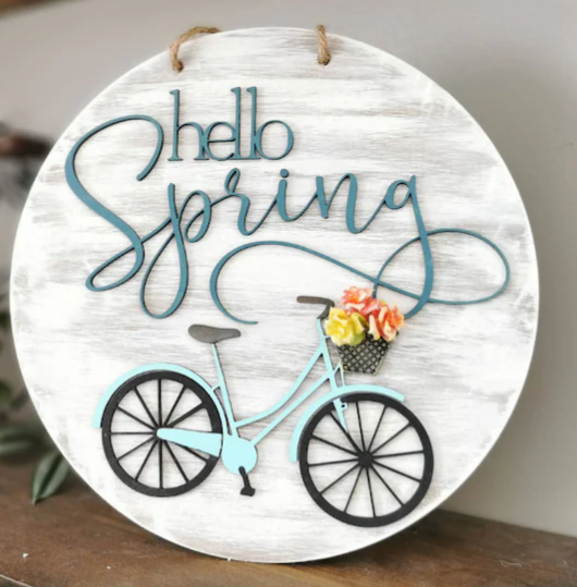Hello Spring Bicycle S0509 – The Shabby Shic Farmhouse